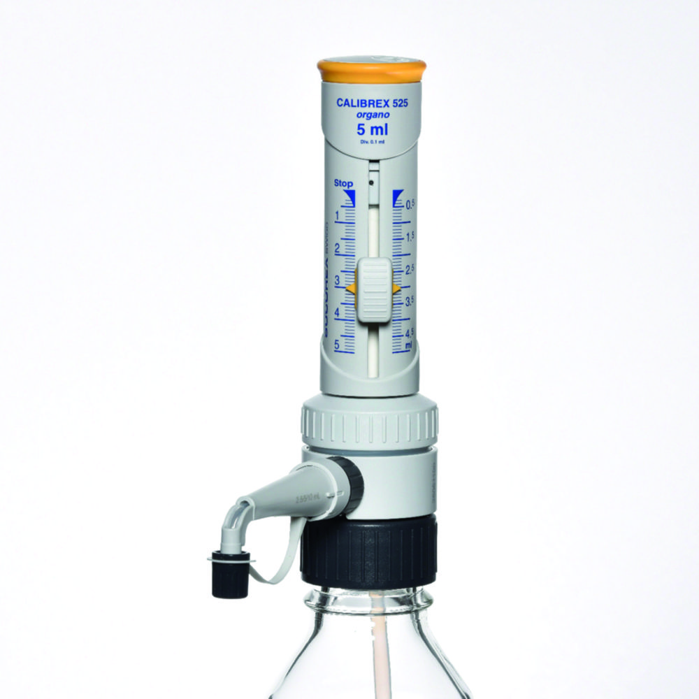 Dispenser Calibrex organo 525 0.5-5 ml, ground glass plunger ...