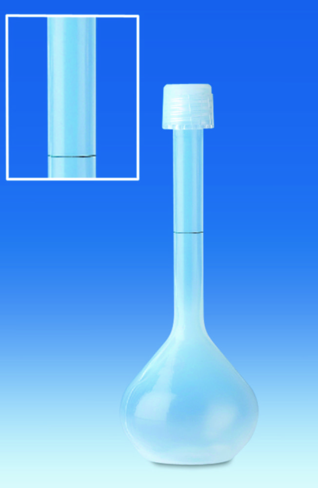 Volumetric flask 250 ml, PFA class A, with screwthread connection ...