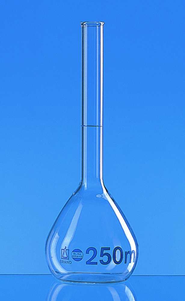 BRAND Volumetric Flask 1000mL Class A with Beaded Rim and DAKKS ...