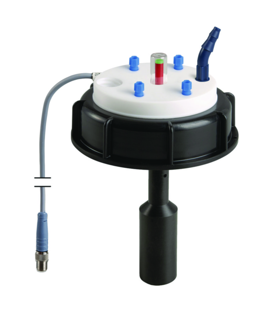 SCAT SafetyWasteCap S90 with Electric Level Sensor, 4x2.3/3.2mm OD, 1x6 ...