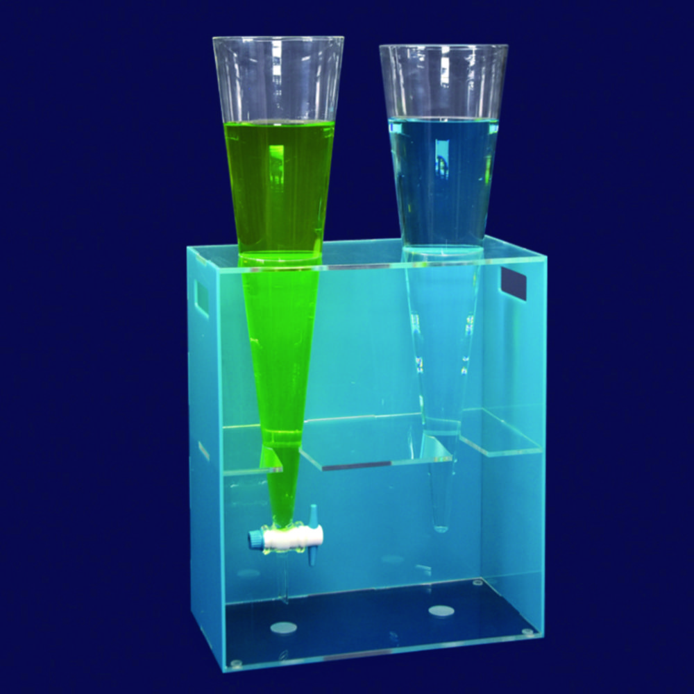 ISOLAB Stand for 2 Cones to Imhoff PMMA | LabFriend South Africa