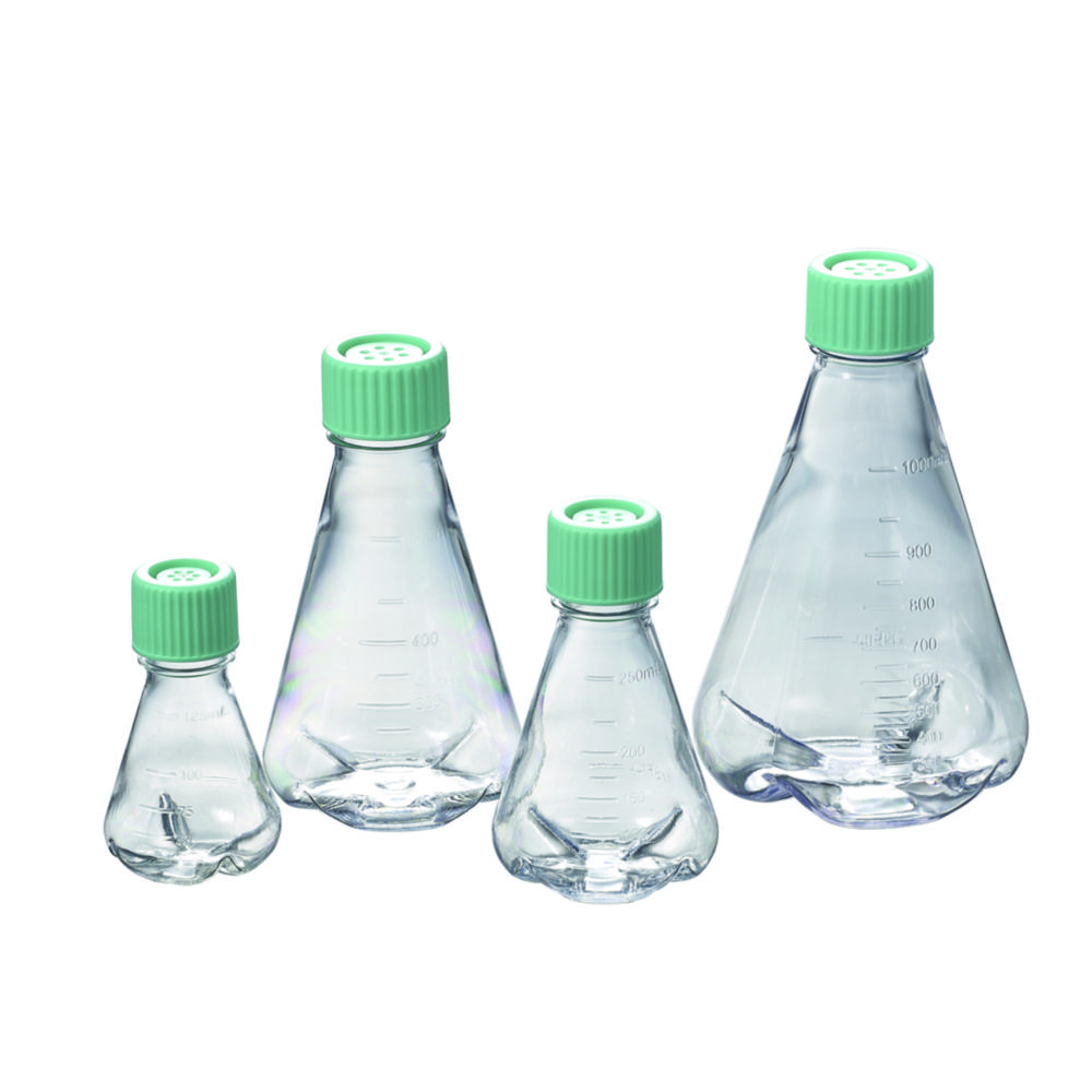 Jet Bio Filtration Erlenmeyer Flask 1000 ml Sterile PETG Baffled Non ...