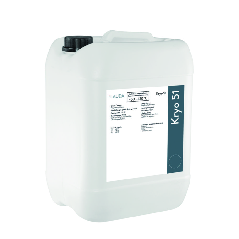 Lauda Bath Liquid Kryo 51 Silicone Oil, -50...120°C, Canister of 20 ltr | LabFriend Australia