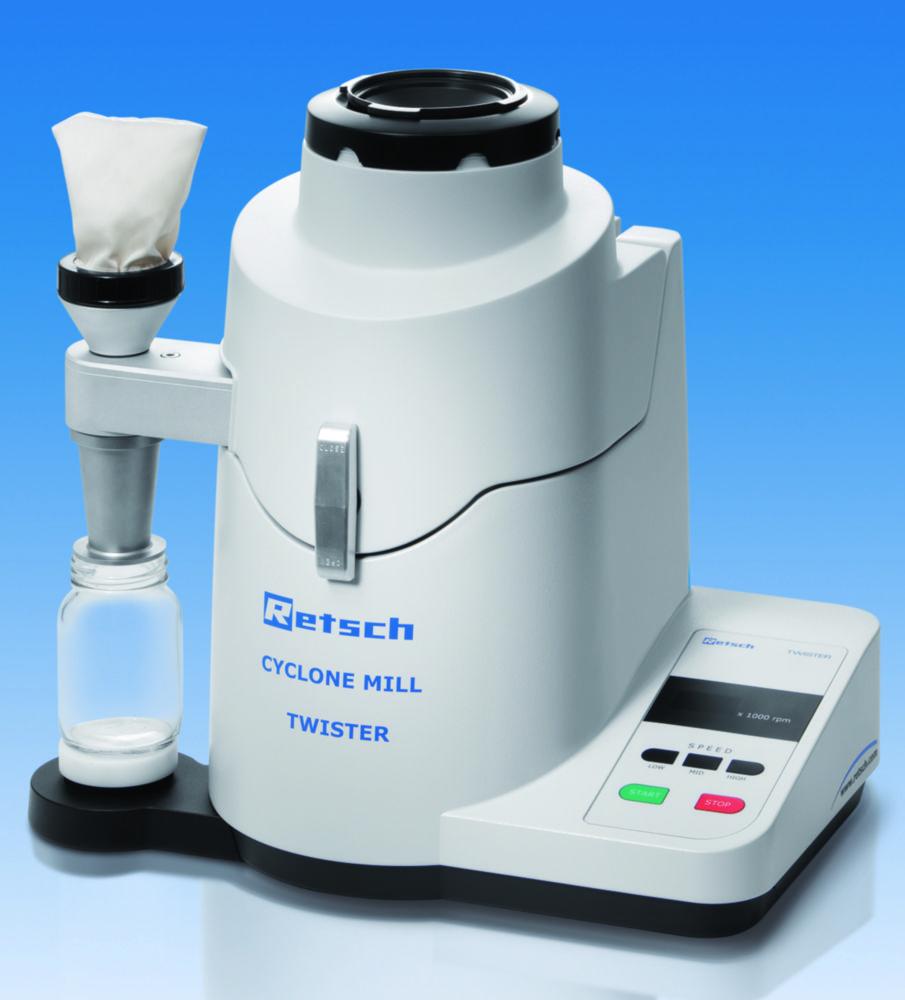 Retsch Cyclone Mill TWISTER 220-240 V, 50/60 Hz | LabFriend Australia