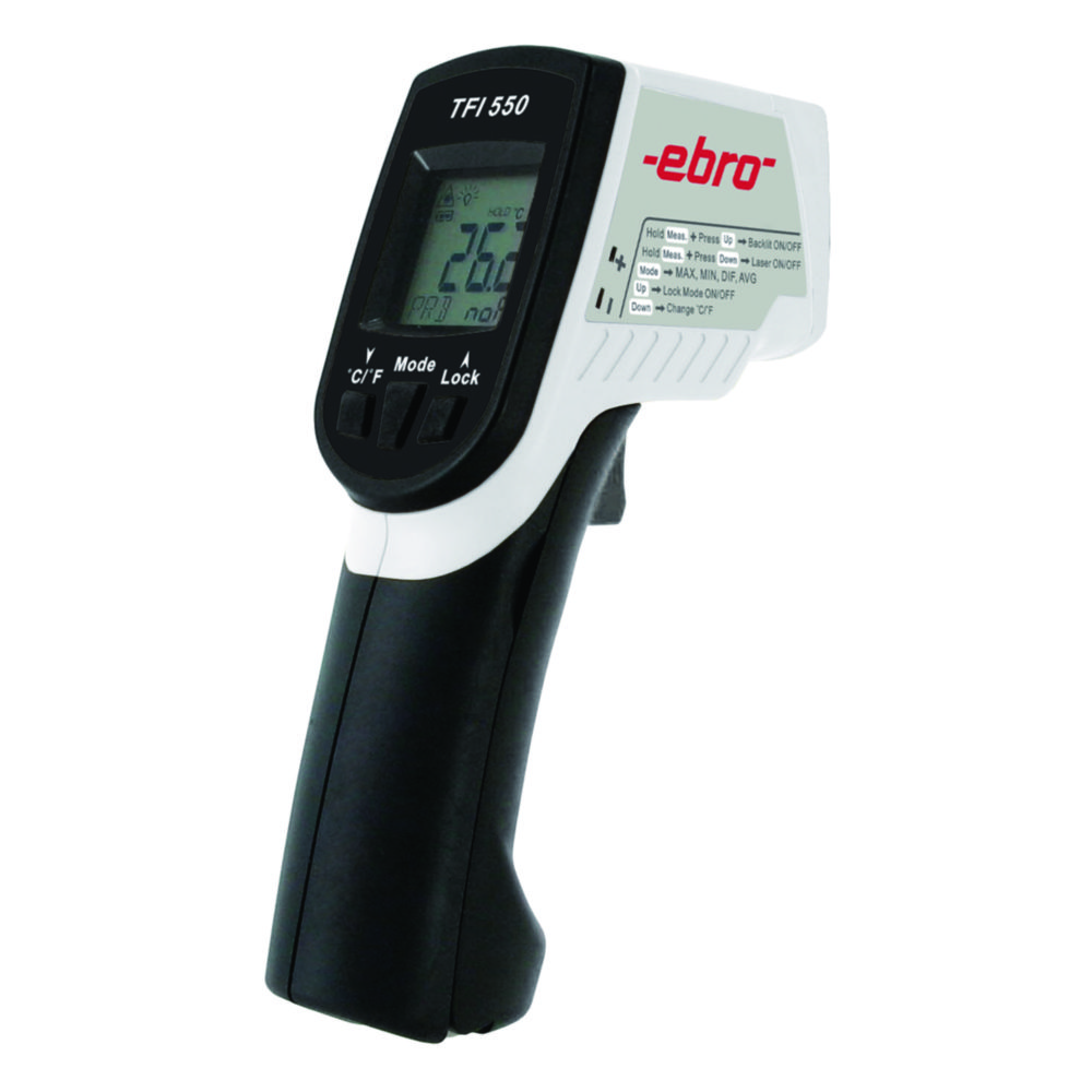Xylem Ebro Infra-red Thermometer TFI-550 -60...+550°C, with Additional ...