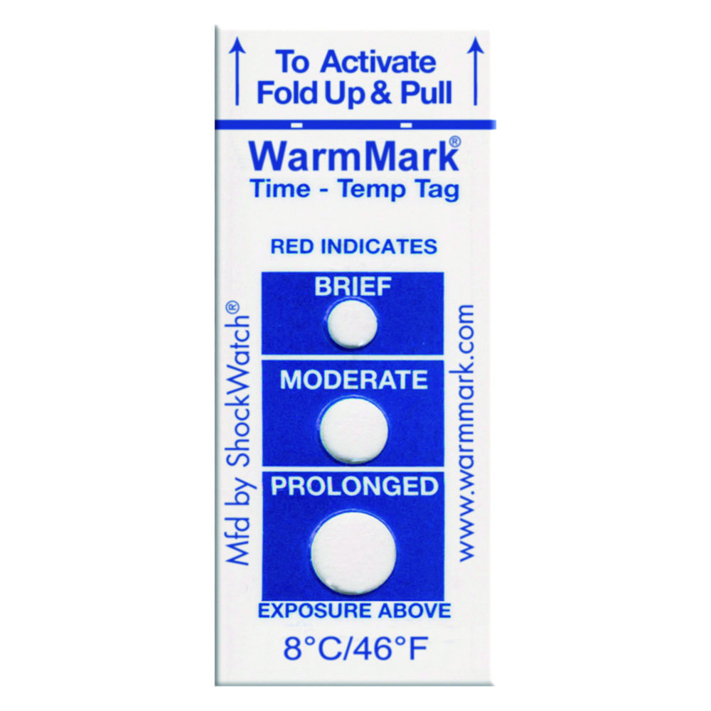 Transport Temperature Indicator WarmMark 8°C Pack of 100 | LabFriend ...