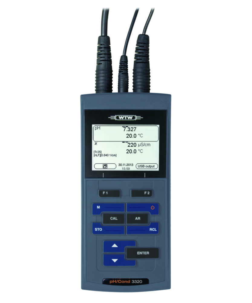 Xylem WTW pH/Cond 3320 Set 2 Conductivity Meter 2 Channels, Case, SenTix 41, TetraCon 325 ...