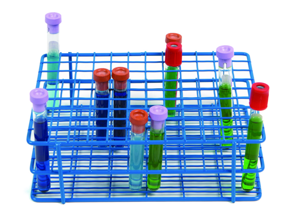 Heathrow Scientific Test Tube Rack for Tubes Ø 29-33 mm 2x6 Places Blue ...