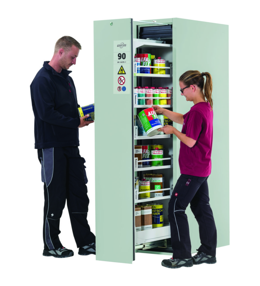 Safety storage cabinet type 90, V-MOVE 449 x 860 x 1966 mm (HxWxD ...
