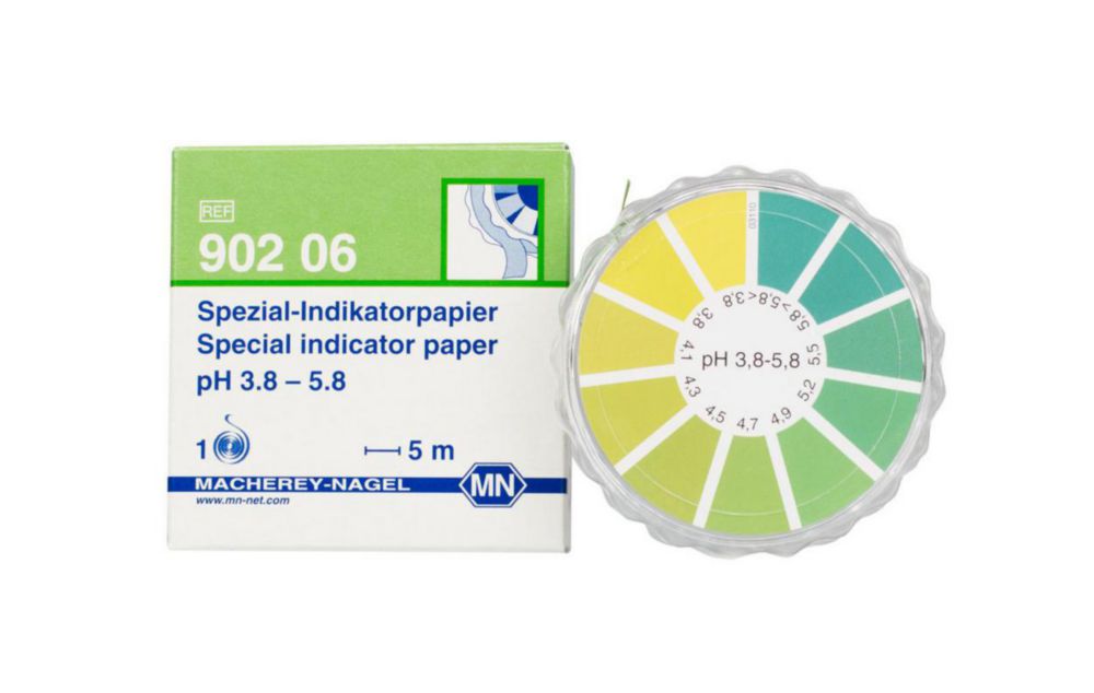 Universal indicator papers, pH 3.8 - 5.8, roll of 5 m | LabFriend ...
