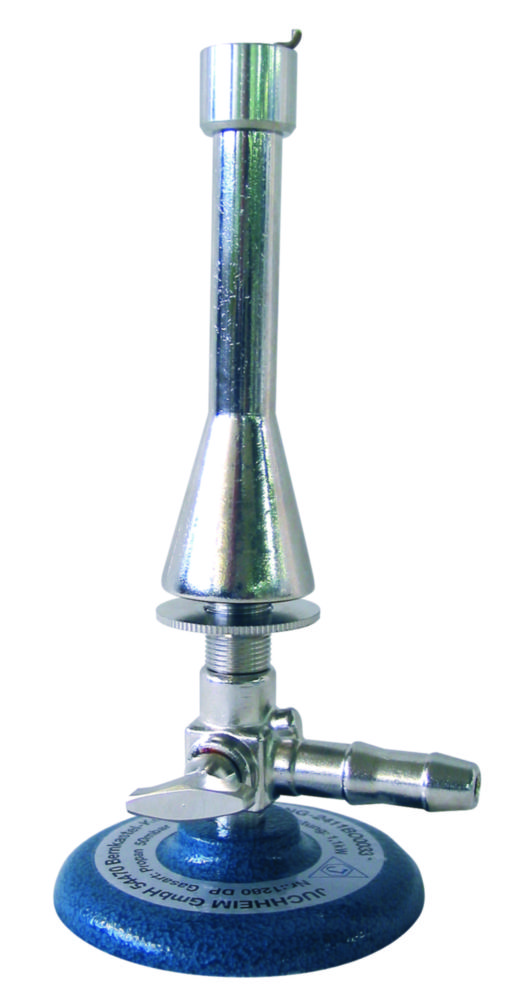 Teclu burner for natural gas with stopcok, pilot flame and air ...