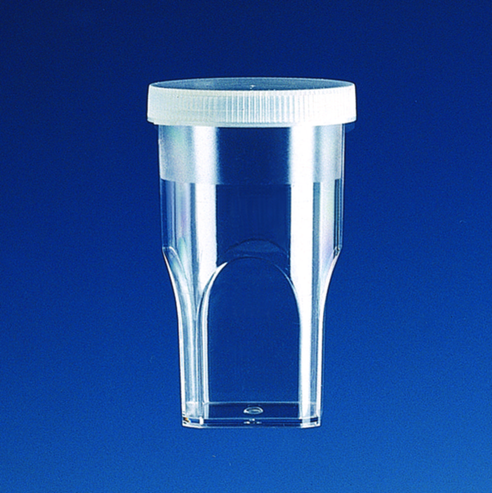 Sample beakers with lid pack of 1000, PS 20ml | LabFriend | Laboratory ...