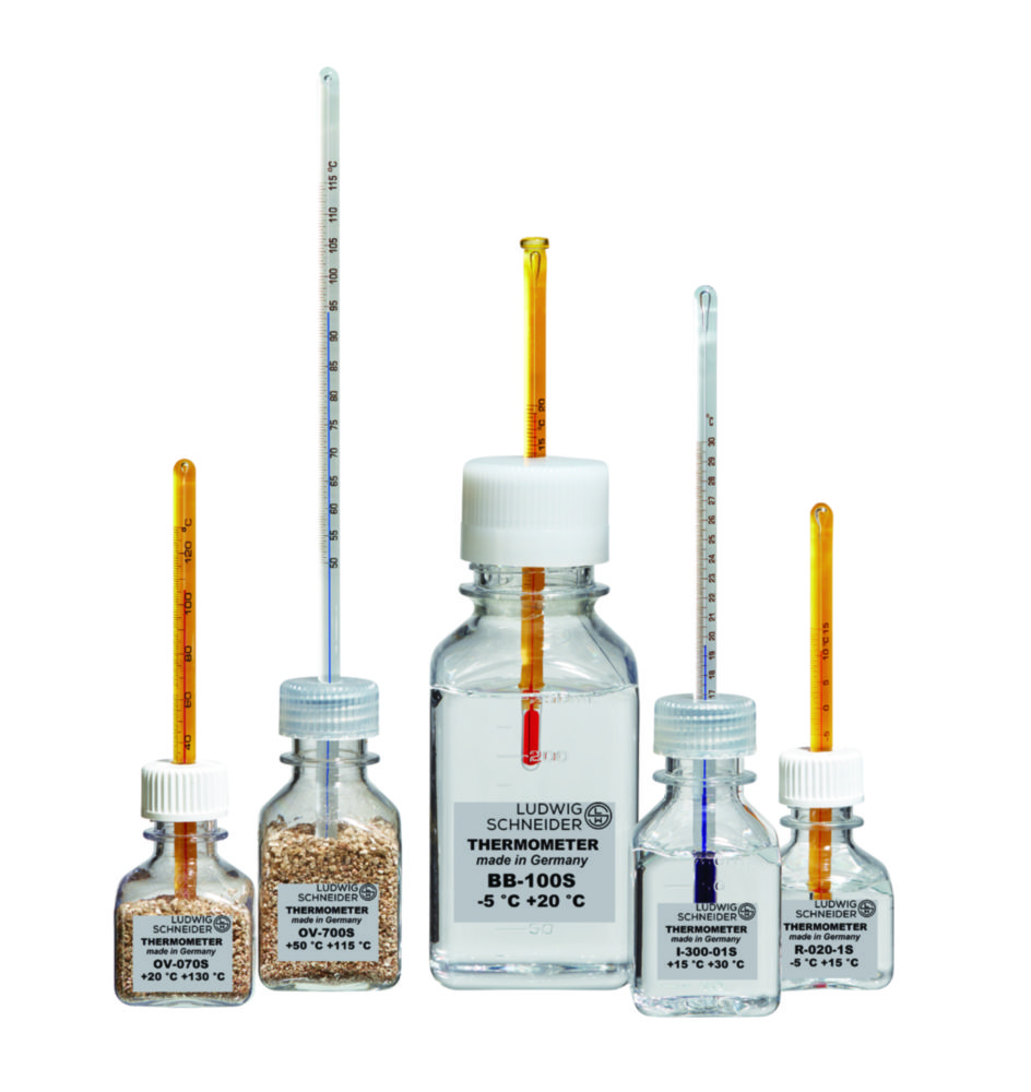 Ludwig Schneider Bottle Thermometer R-200-01S -2 to +10 °C Blue Spirit ...