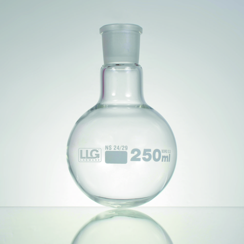 LLG Round Bottom Flask, 500 mL, NS 45/40, Boro 3.3, Pack of 2 ...