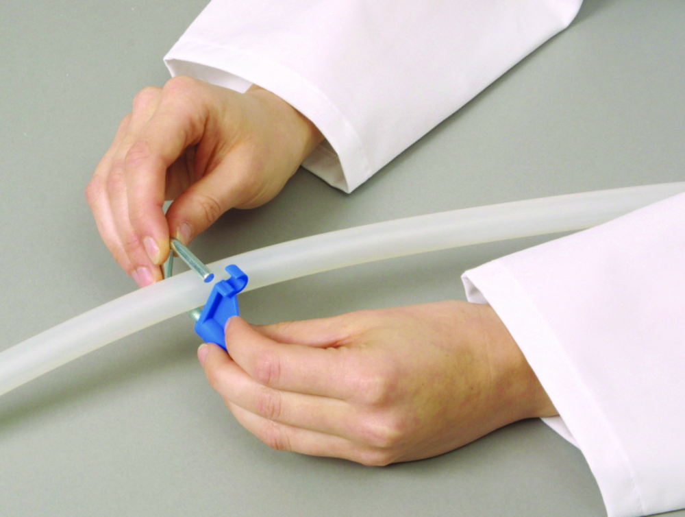 Bürkle Stop-It Tubing Clamp – Easy-Click Closure, Red, for Tubes up to ...