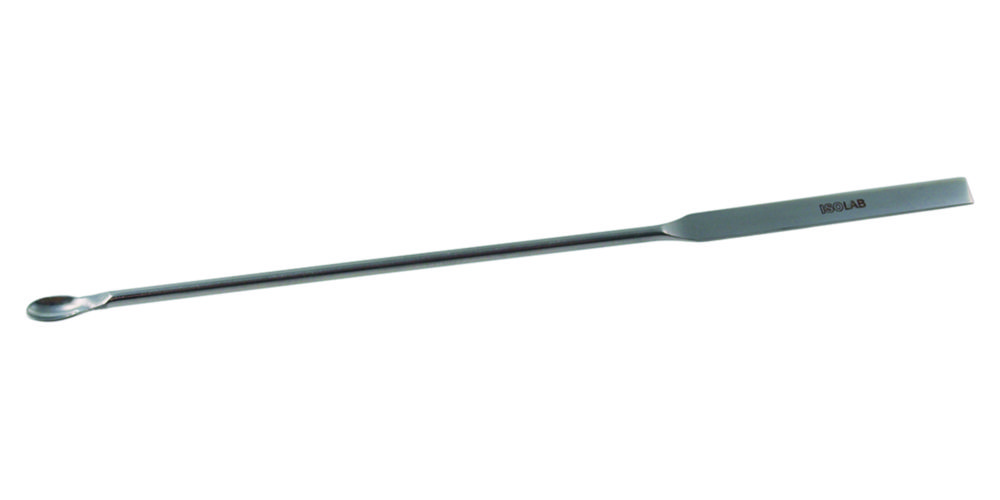 ISOLAB Laborgeräte Micro Spoon Spatula, 180 mm, Flat and Spoon End ...