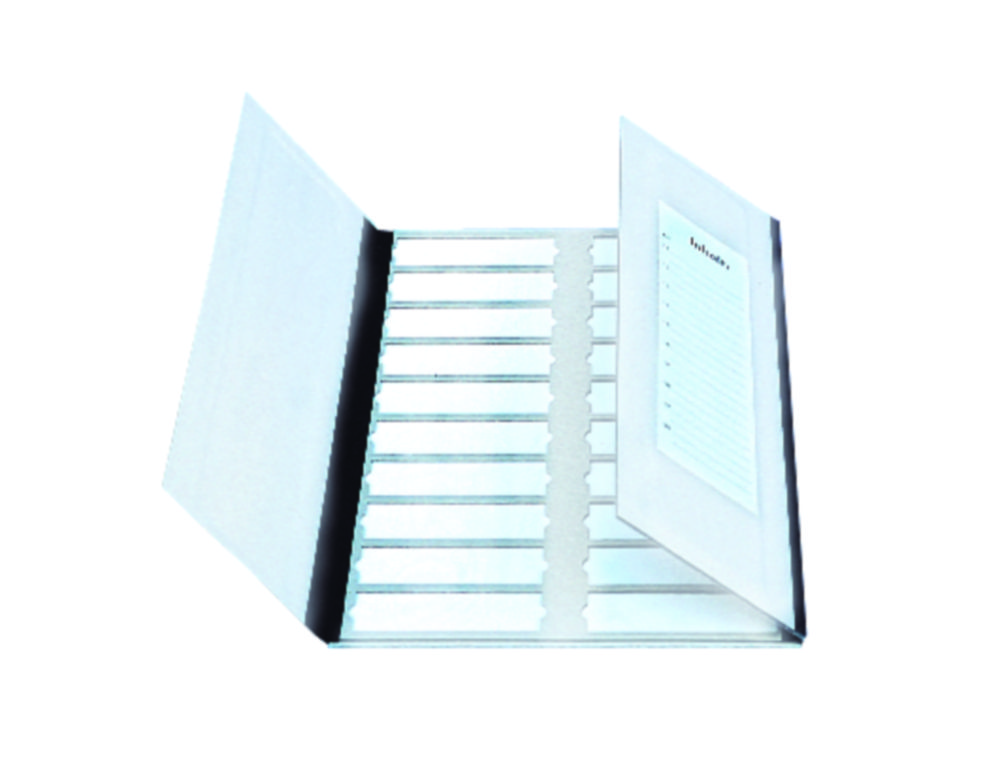 Microscope slide folders,for 20 slides with closure | LabFriend ...