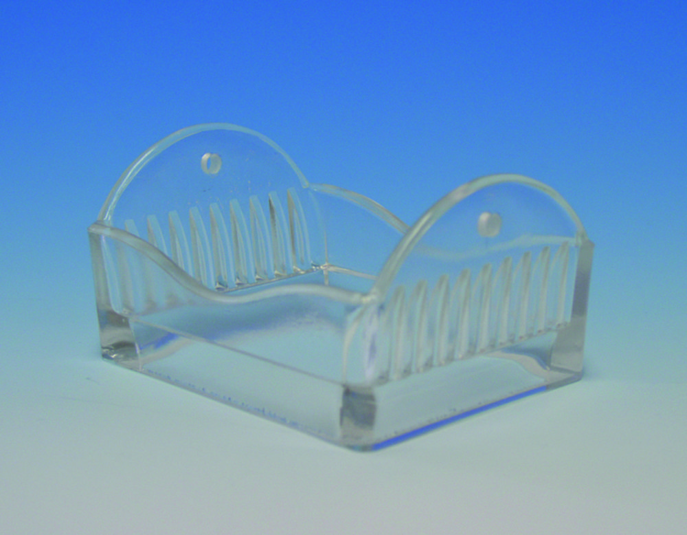 Staining rack,glass,for 10 slides,without handle | LabFriend ...