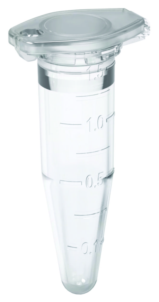 Ratiolab Safety Cap Microcentrifuge Tubes 1.5 ml, PP, Natural, RNase/DNase/DNA Endotoxins Free ...