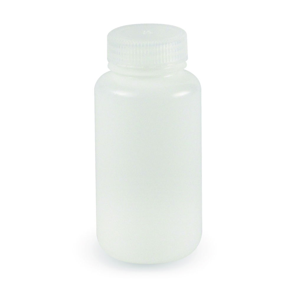 LLG-Wide-Mouth Bottle, 250 ml, Round, HDPE, with Screw Cap, pack of 12 ...