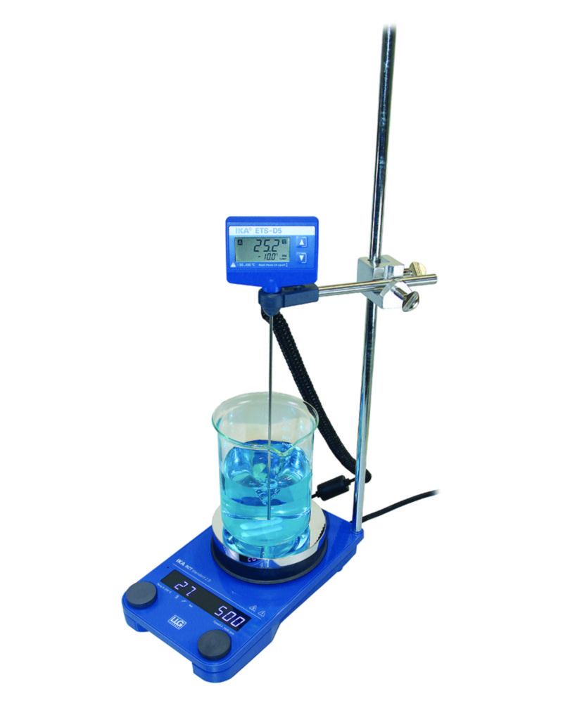 LLG Package Magnetic Stirrer RCT Standard 2.0 with PT1000 Probe, ETS-D5 Thermometer, Bosshead 13 ...