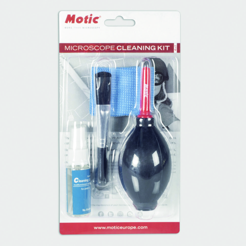 Microscope cleaning kit inkl.power blower, cleaning liquid, cleaning ...