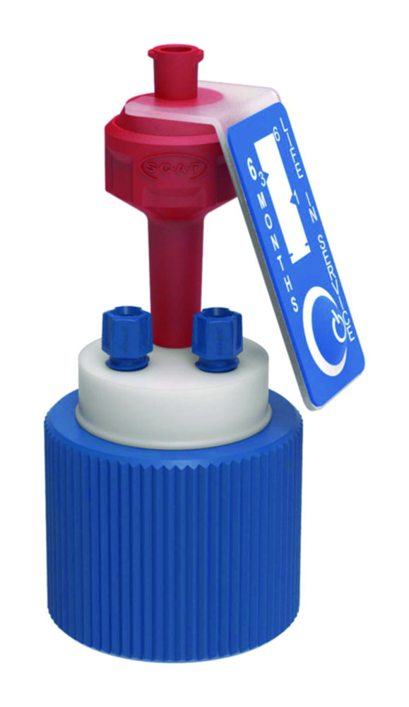 SCAT SafetyCap II GL32 – 2x PFA Fittings (3.2 mm OD) + Ventilation Valve | LabFriend ...