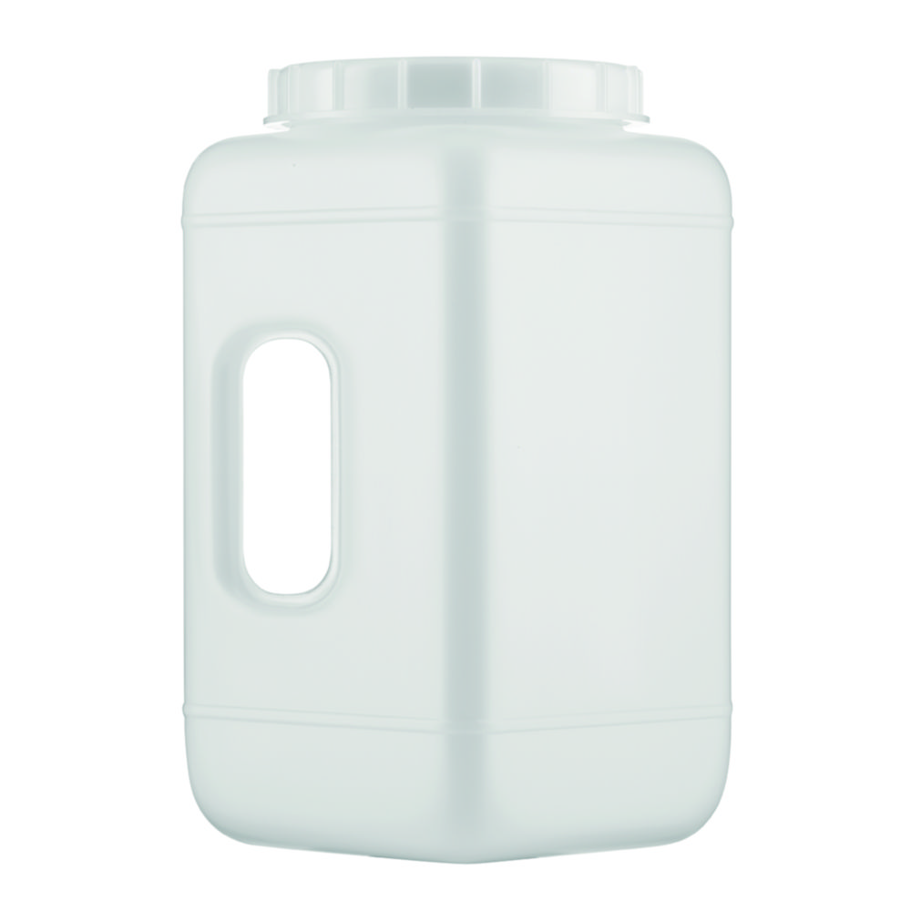 Kautex HDPE Wide Mouth Containers 4.4L with Screw Cap (Square Shape ...
