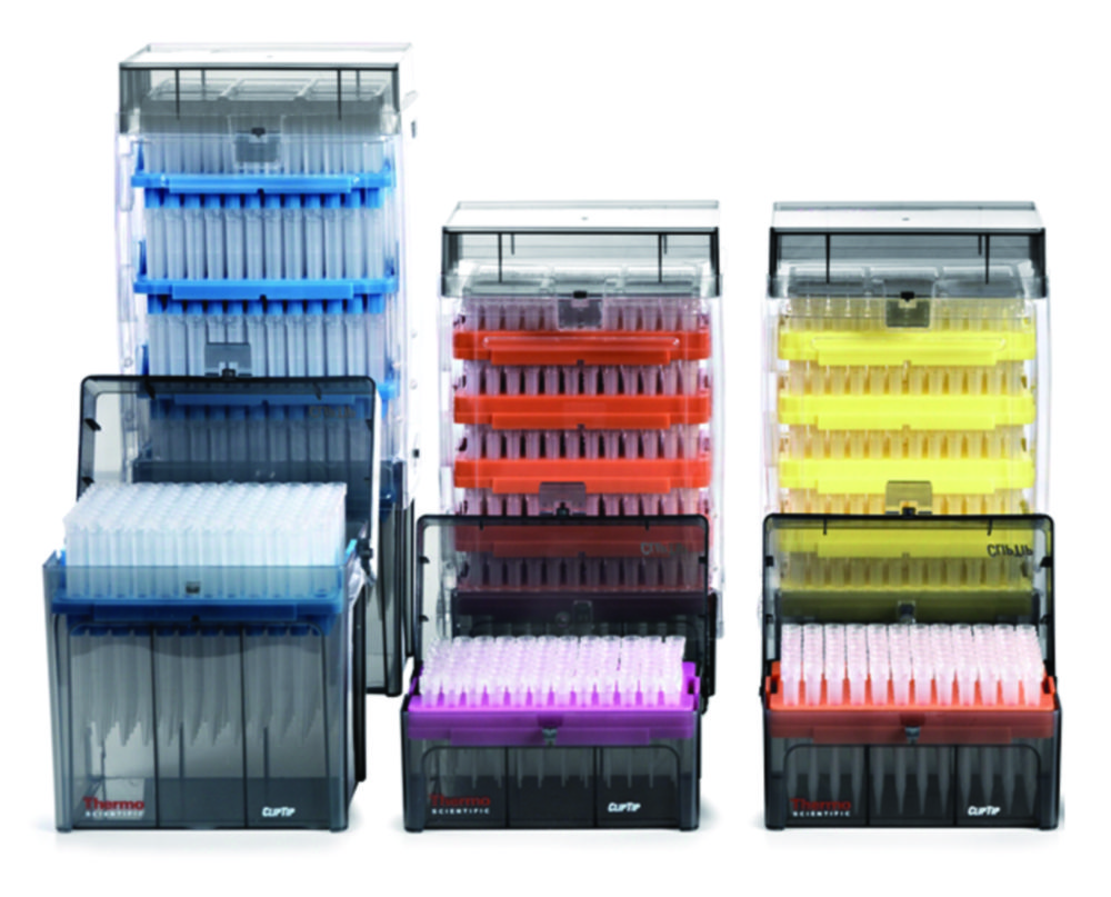 Thermo Finn Pipette Tips ClipTip 384 x 12.5 µL, Sterile, Pink in Rack ...