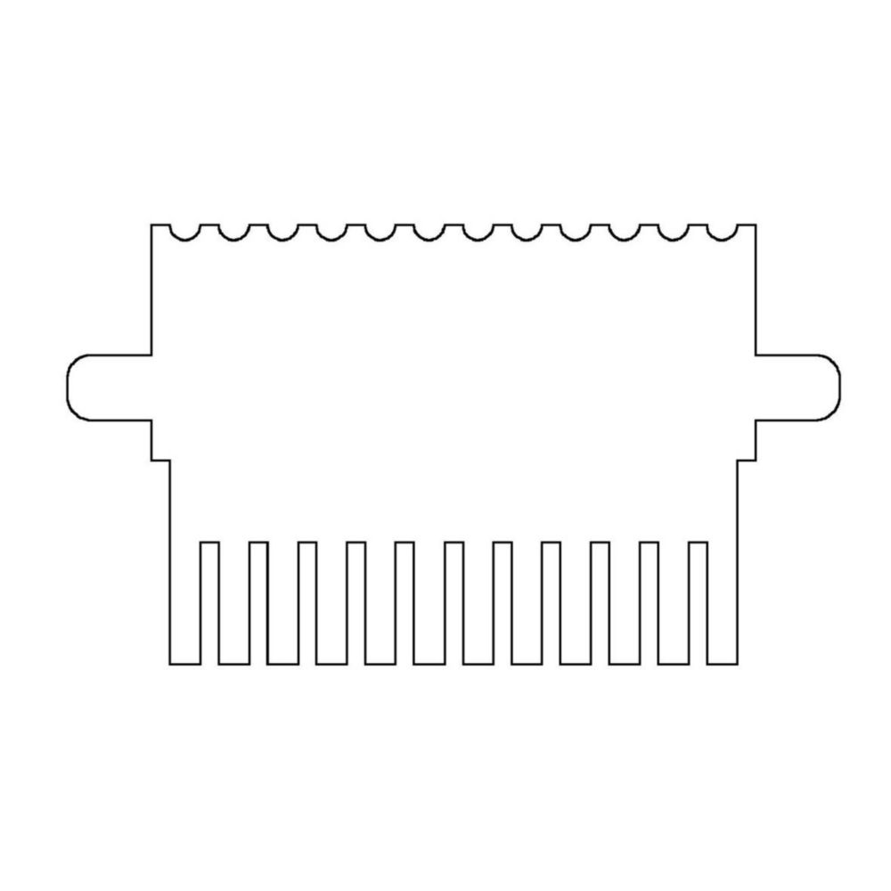 Comb with 12 sample 1 mm thick | LabFriend | Laboratory Equipment and ...