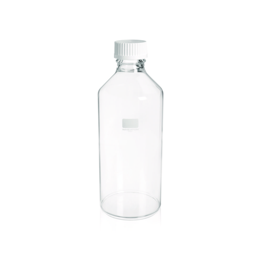 DWK Wheaton Roller Bottles 1760ml with 45mm White Polypropylene Screw ...