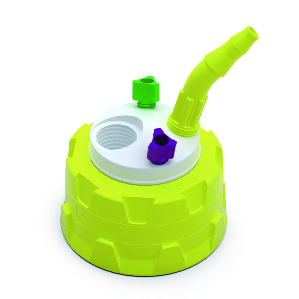 Bohlender b.safe Disposal Cap GL 45 3x UNF 1/4", 1x NPT 1/8", 1x GL 14 ...