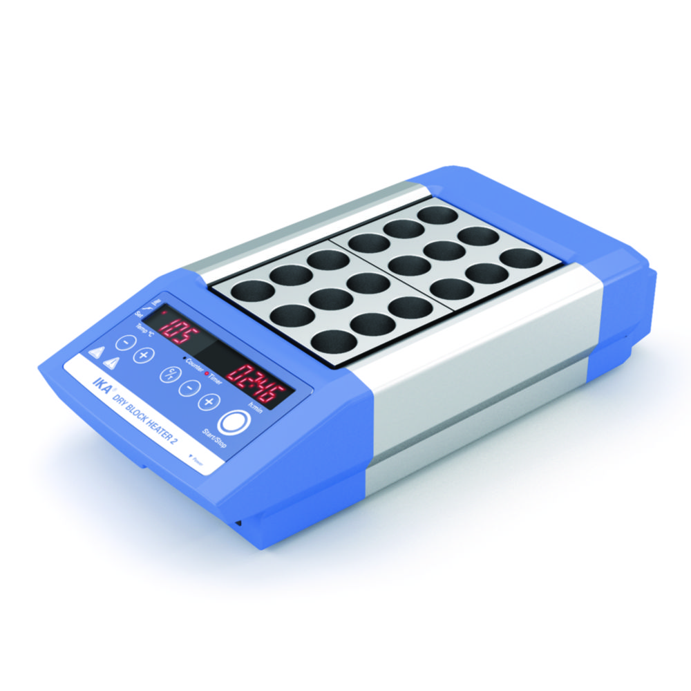 IKA Digital Block Thermostat Dry Block Heater 2 S 2 for 2 Aluminium ...