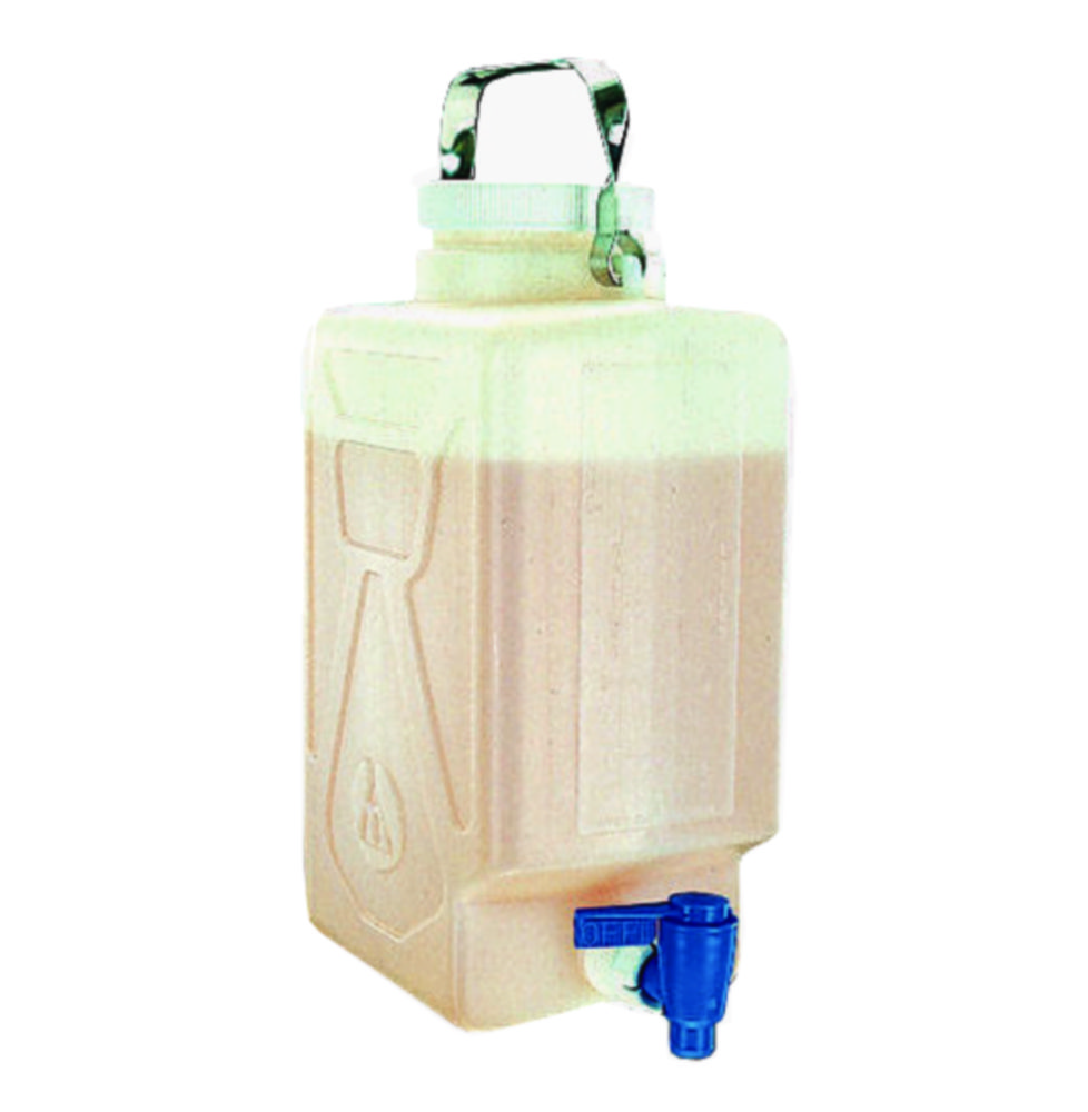 Thermo Scientific Aspirator Canister PE-HD, with Stopcock Cap, 9 Litre ...