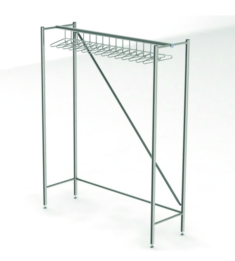 Cleanroom- wardrobe 1300 x 500 x 2000 mm, 12 hangers, STGAVK-130-50-HIG ...