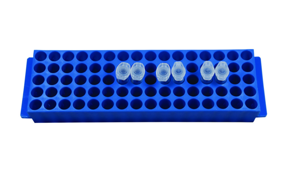 LLG-80-well Microtube racks green, PP, for 1.5/2.0 ml tubes, pack of 5 ...