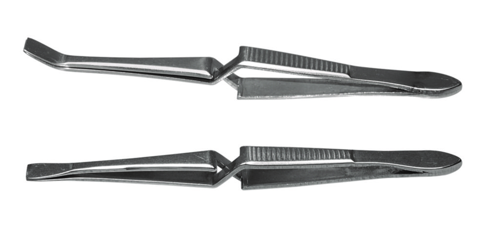NULLLLG Forceps for Cover Slips, Self-locking, 105 mm, Curved ...
