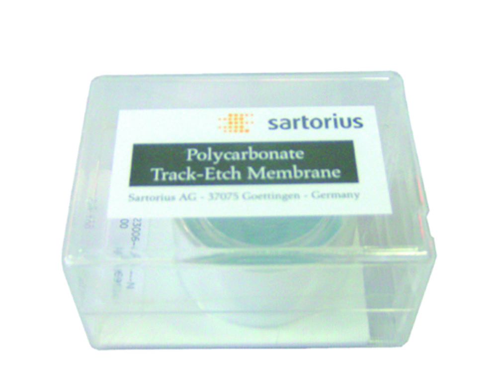 Membrane filters 25 mm, 0.8 µm white, polycarbonate pack of 100 ...