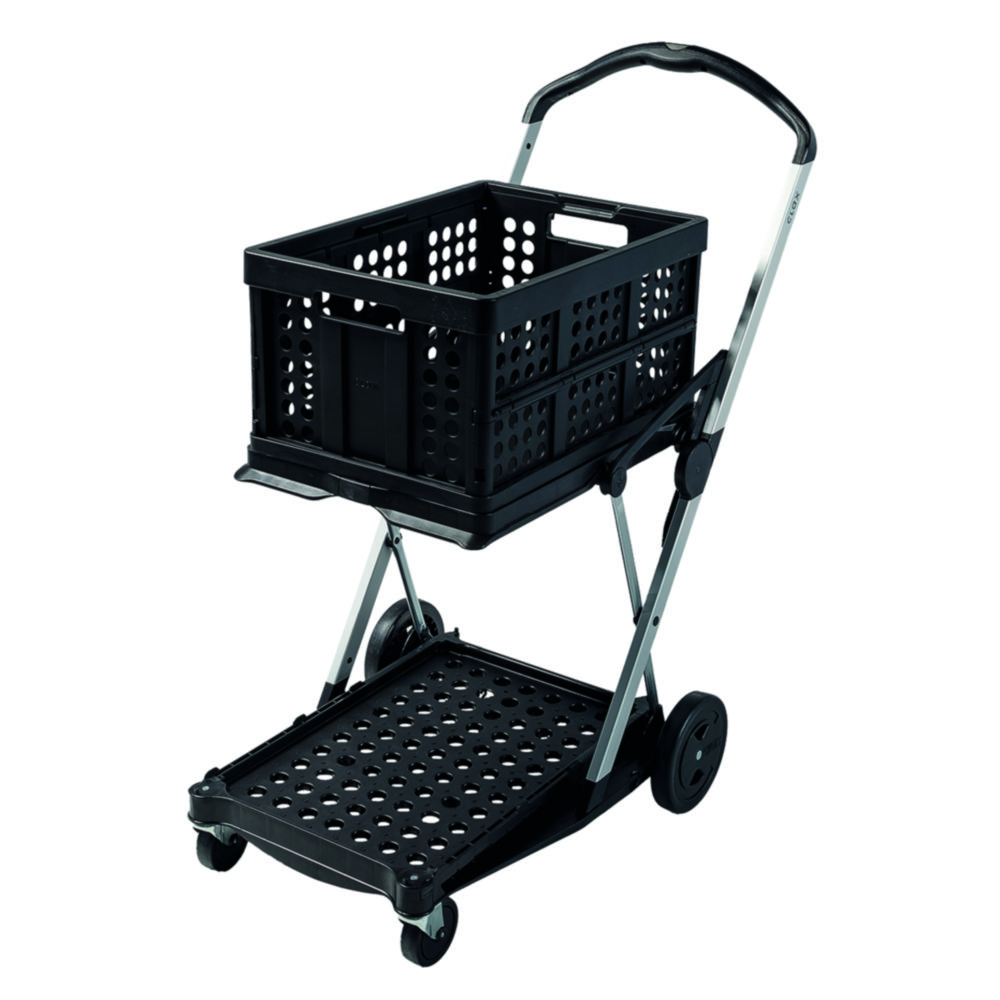 Clax Laboratory Trolley with Folding Box 46L Black Edition | LabFriend ...