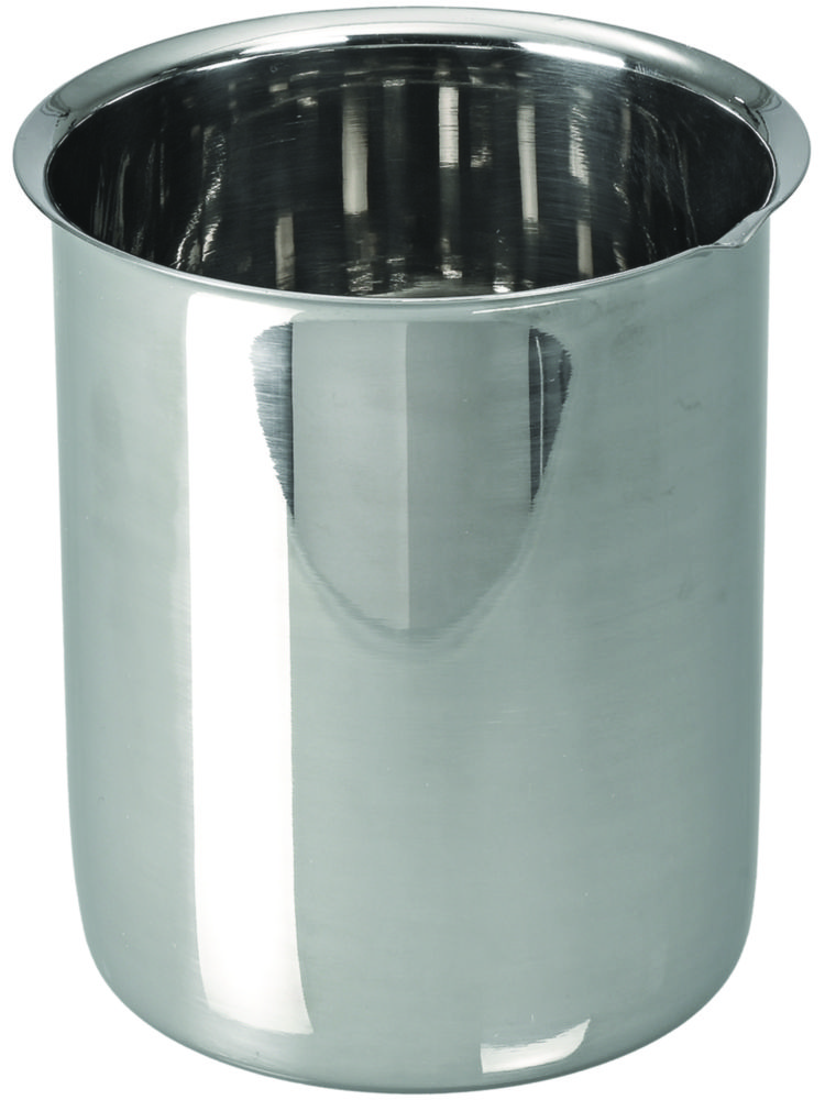 Laboratory beaker 1000ml stainless steel, AISI 304 | LabFriend Singapore