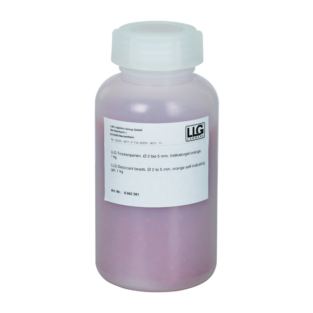LLG Desiccant Beads 1 to 3 mm Orange Self-Indicating Gel, 3 kg ...