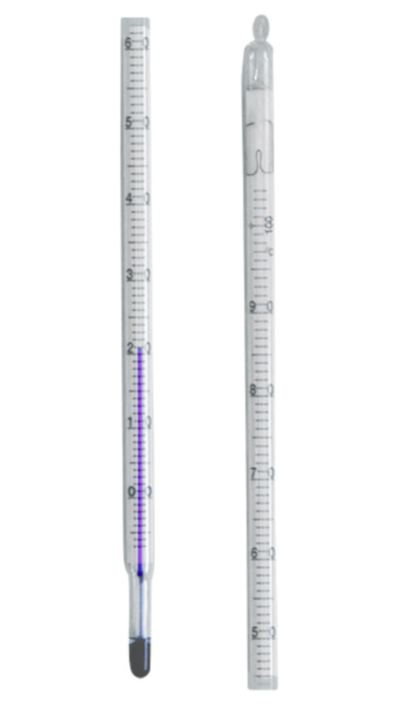 LLG General Purpose Thermometers, Enclosed Form, Red Filling, Range -10 ...