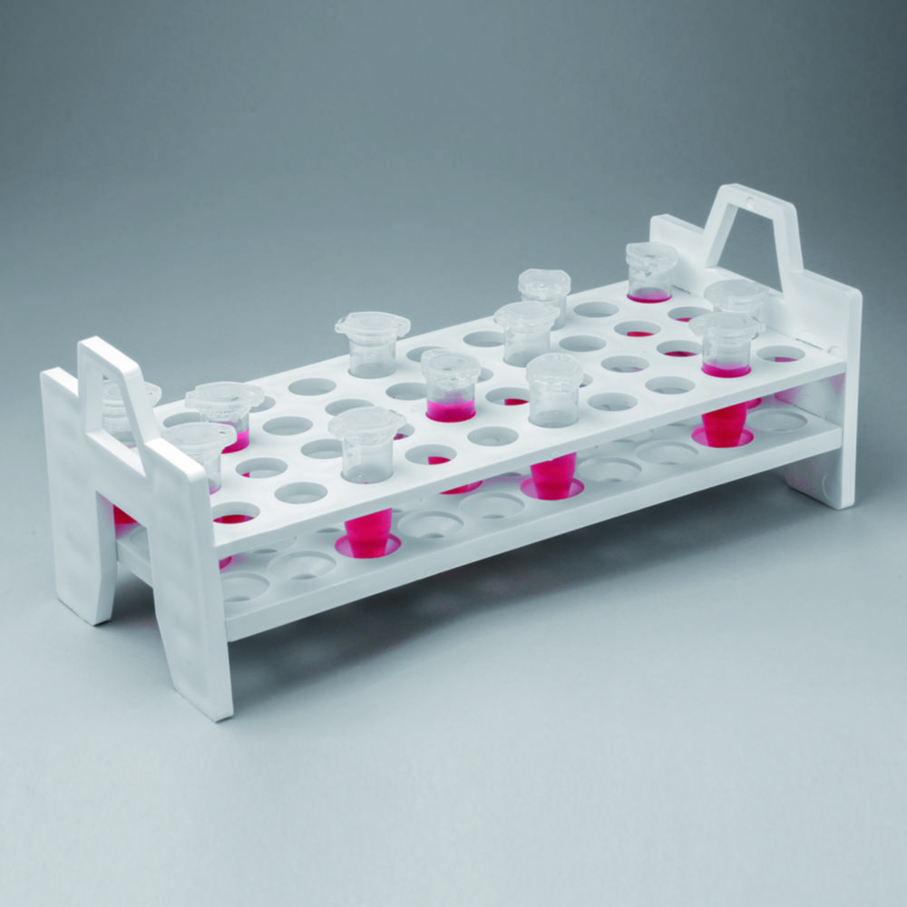 Bel-Art Autoclavable Polypropylene Rack for 5 mL Microcentrifuge Tubes ...