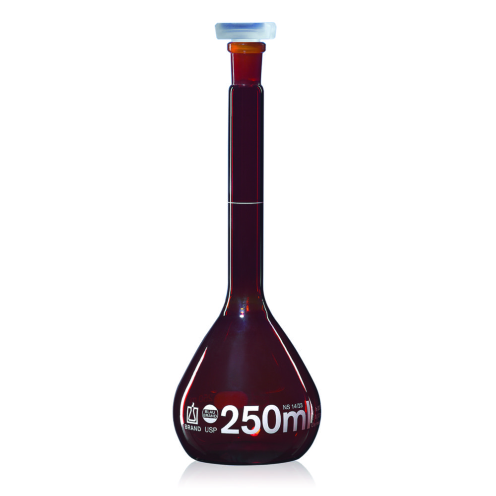 Volumetric flask, 25 ml, NS 10/19 BLAUBRAND, Class A, USP, CoC ...