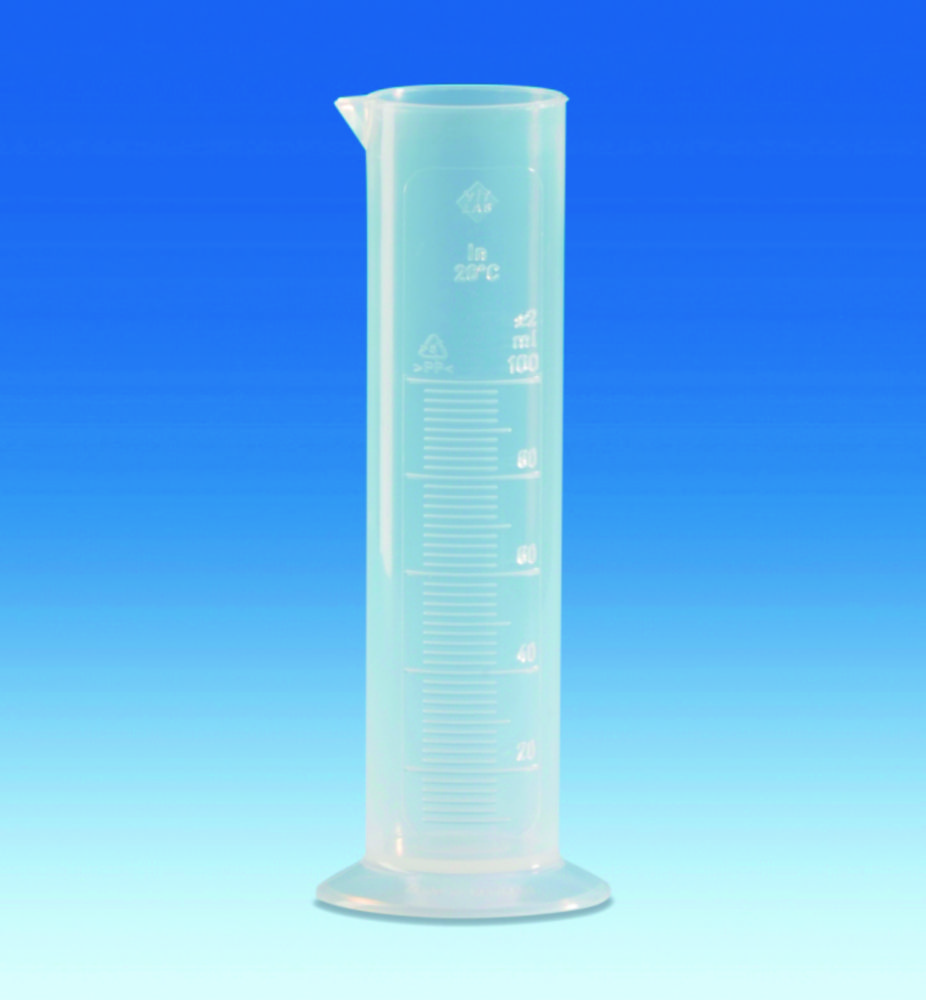 VITLAB Measuring Cylinder 1000 ml, Low Form, PP, Laboratory Precision | LabFriend Malaysia