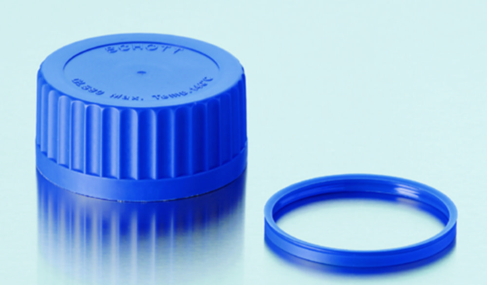 DWK Duran Pouring Ring for GLS 80 Blue PP | LabFriend Singapore