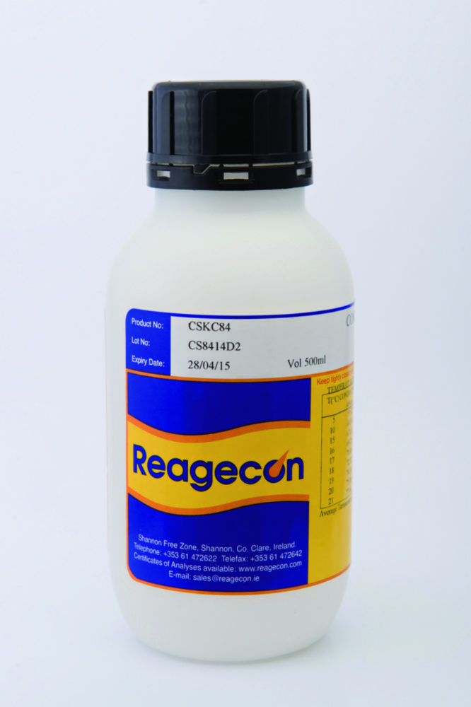 Reagecon Diagnostics Conductivity Standard 5 µS/cm at 25°C, 500 mL ...
