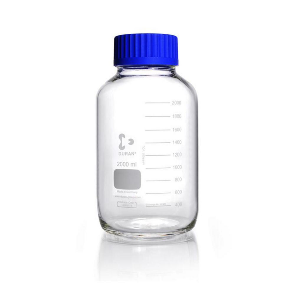 DWK DURAN Thread Bottle 2000 ml Wide Neck with GLS 80 Thread Complete ...