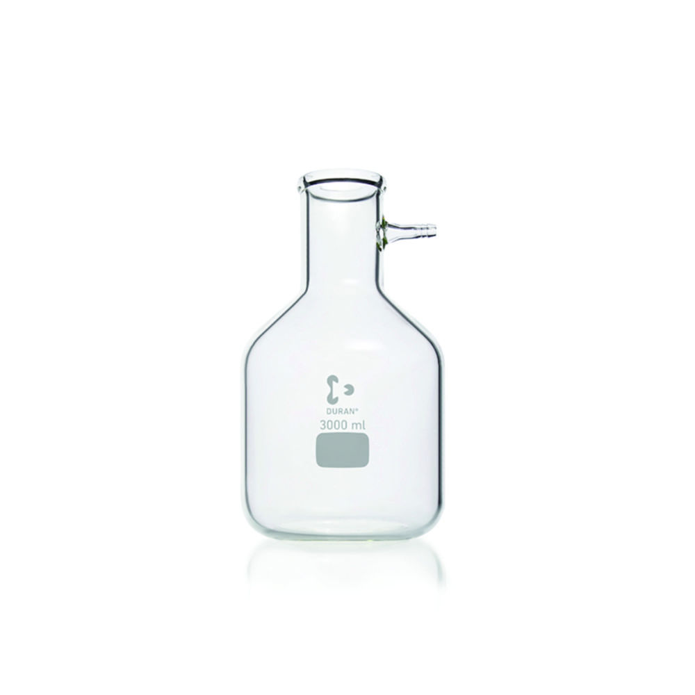 Filtering flasks 3l, bottle shape with glass hose connection ...