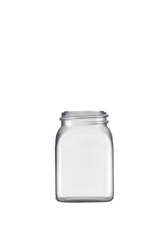 Square wide neck containers,hard PVC,clear cap. 50 ml | LabFriend New ...